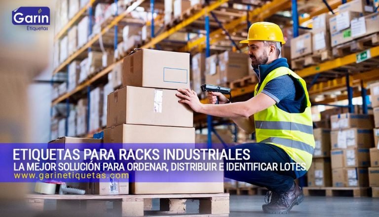 Etiquetas para lectura de racks industriales